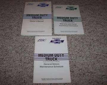 1990 Chevrolet Kodiak Medium Duty Trucks Except C5H-C7H Owner's Manual Set