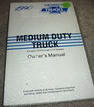 1990 Chevrolet Medium Duty Trucks Except C5H-C7H Owner's Manual