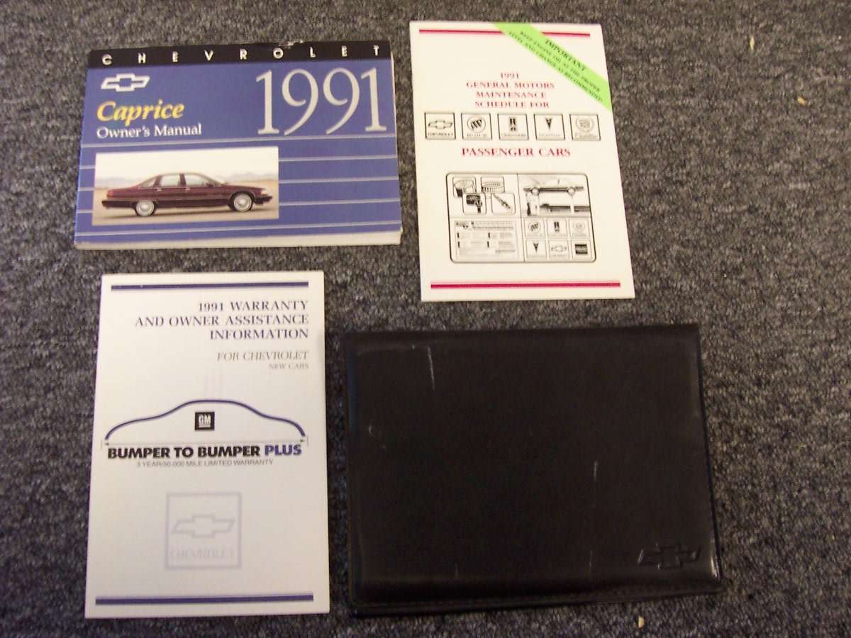 1991 Chevrolet Caprice Owner's Manual Set